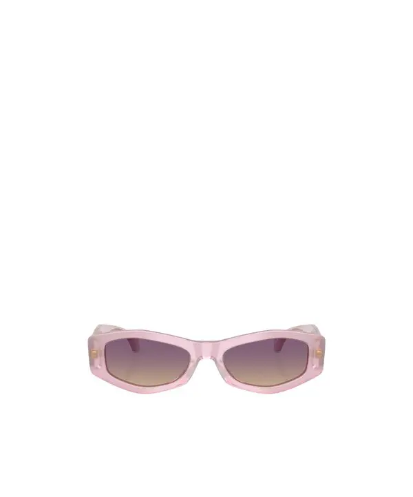 Versace Geometric Frame Sunglasses - Pink