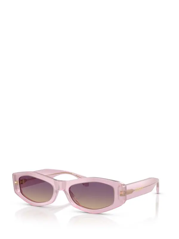 Versace Geometric Frame Sunglasses - Pink