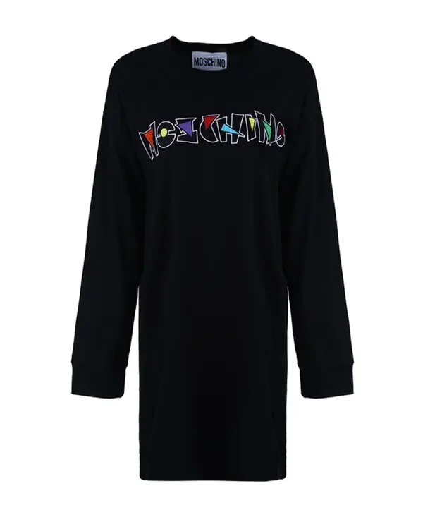 Moschino Embroidered Long Sleeve Dress
