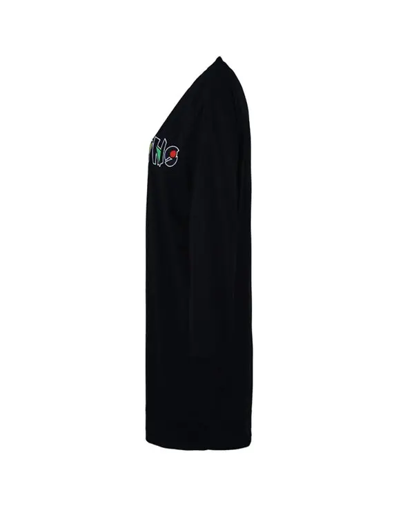 Moschino Embroidered Long Sleeve Dress