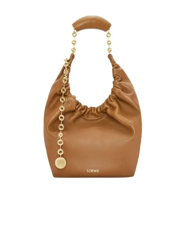 Loewe Small Squeeze Bag In Nappa Lambskin - Brown