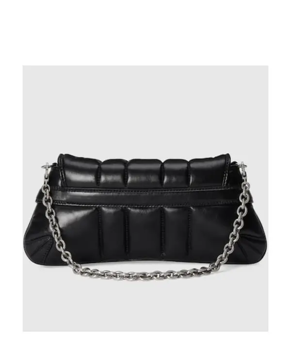 Gucci Horsebit Chain Small Shoulder Bag - Black