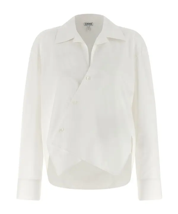 Loewe Asymmetrical Front Shirt - White