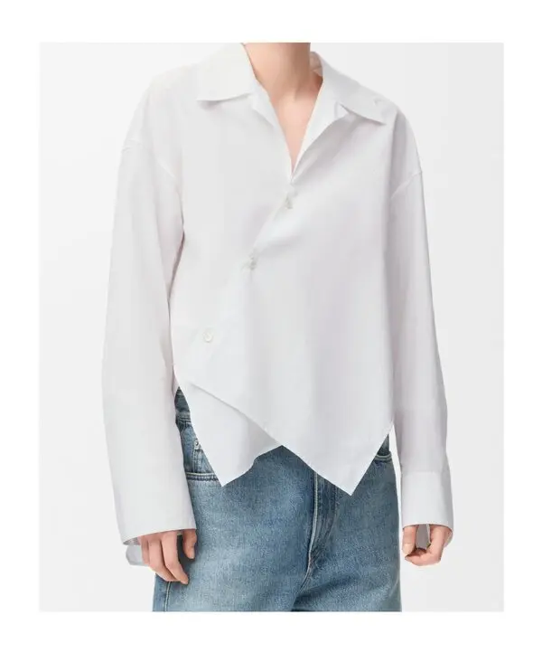 Loewe Asymmetrical Front Shirt - White