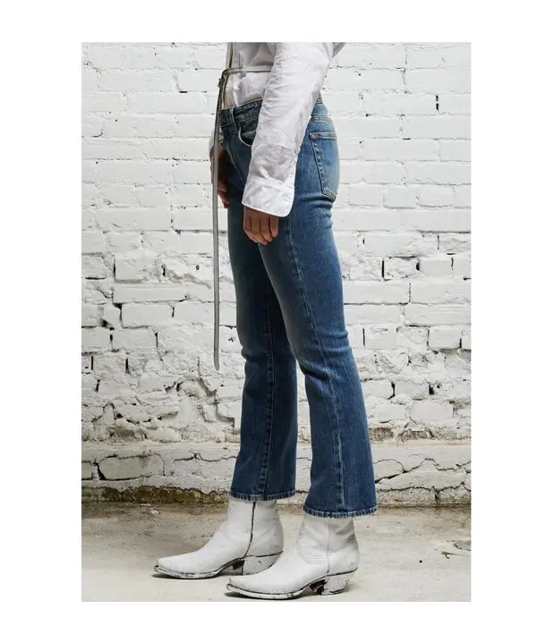 R13 Flared Jeans With Multiple Pockets - Blue