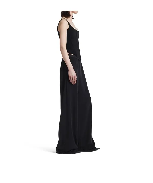 Balenciaga Lace Detailed Wide-leg Pants