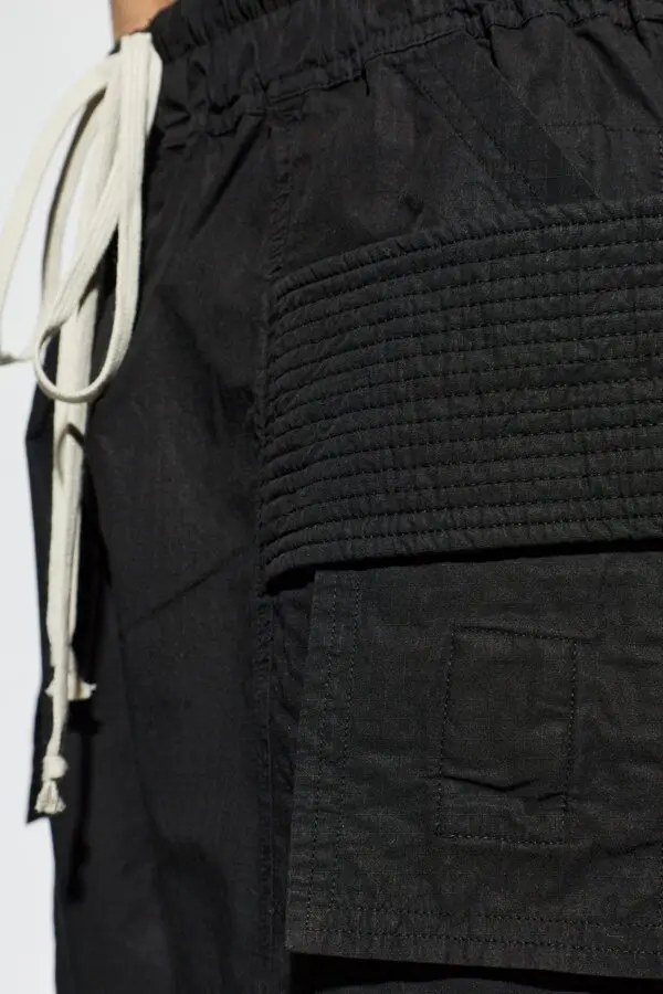 Rick Owens Cargo Drawstring Shorts - Black