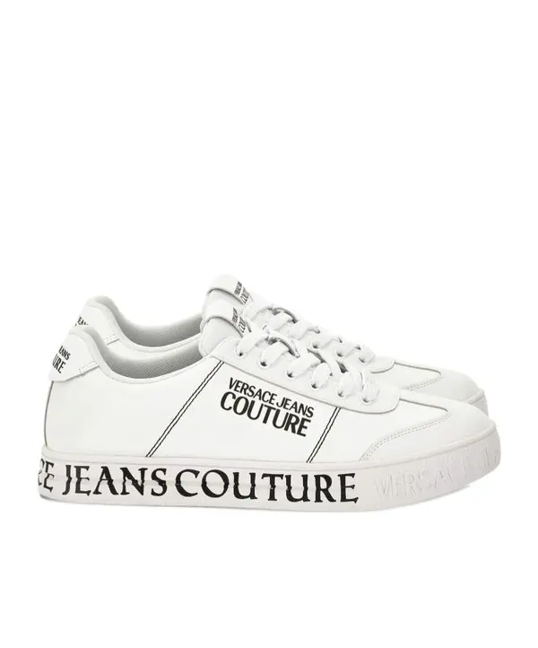 Versace Logo Printed Lace-up Sneakers