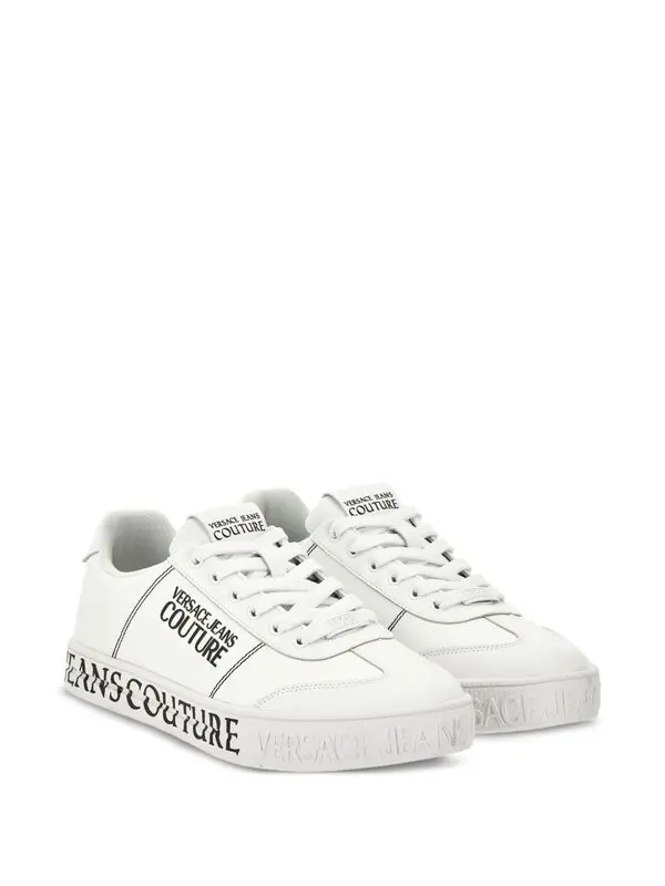 Versace Logo Printed Lace-up Sneakers