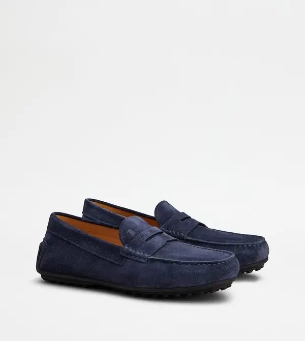 TOD'S City Gommino 76l Penny Loafers - Blue