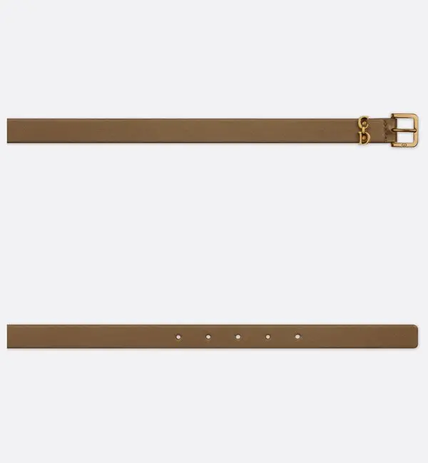 Dior Saddle Loop Belt With Cd Pin Buckle - Green