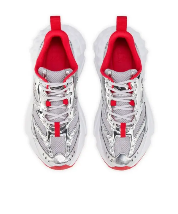 CHRISTIAN LOUBOUTIN So Flo Running Sneakers - Silver
