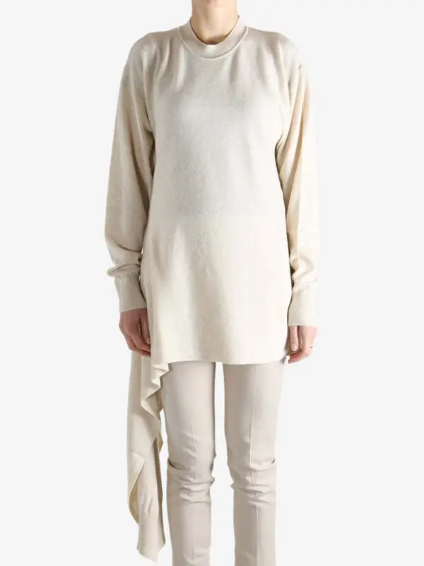UMA WANG Long Sleeve Asymmetrical Sweater