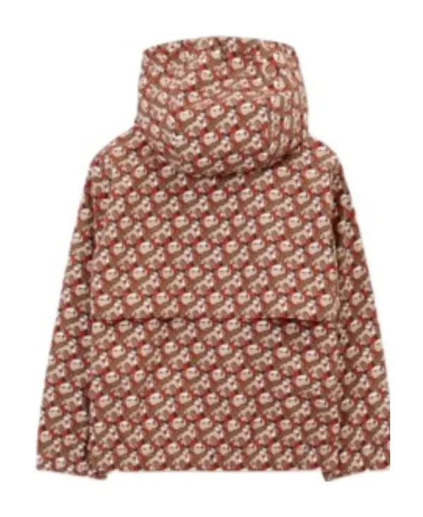 Burberry Thomas Bear Print Hooded Cotton Jacket