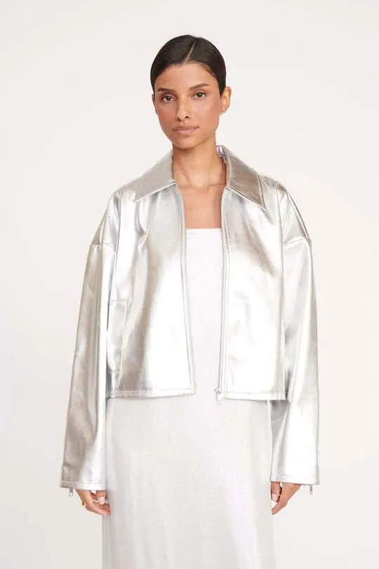 Staud Long-sleeved Zip-up Jacket