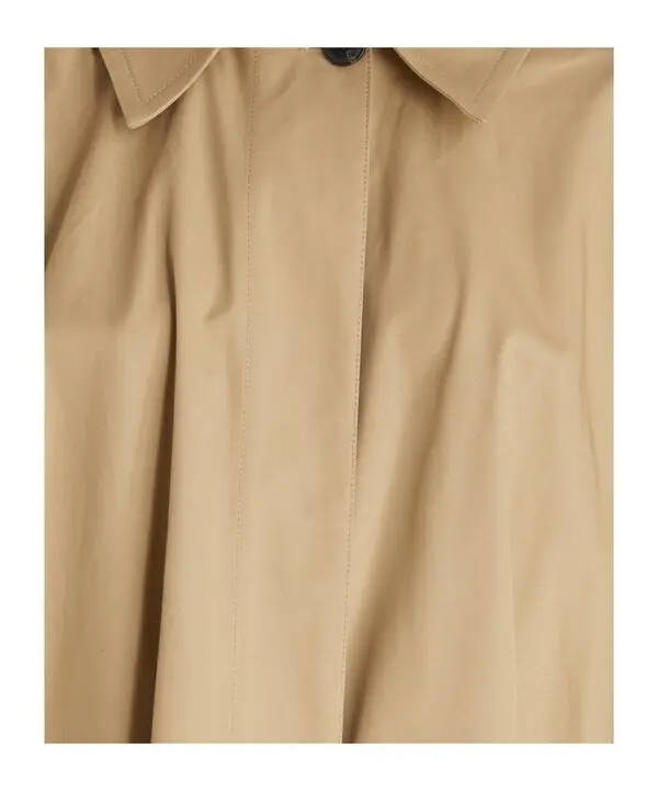 QUIRA Button Detailed Layered Long-sleeved Coat