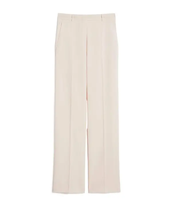 Max Mara Quasar Wool Trousers - Pink