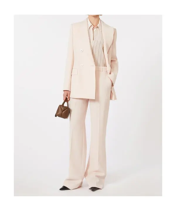 Max Mara Quasar Wool Trousers - Pink