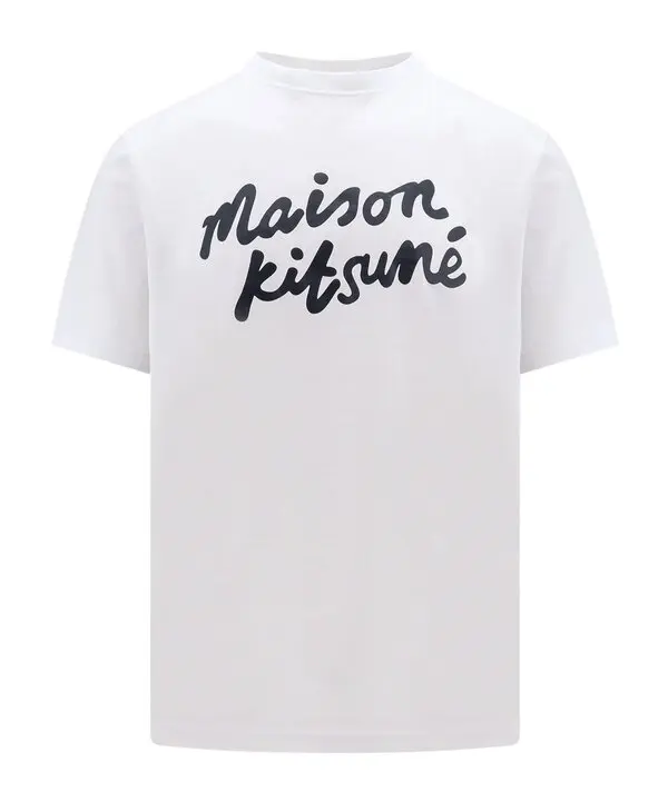 Maison Kitsuné Logo Printed Crewneck T-shirt