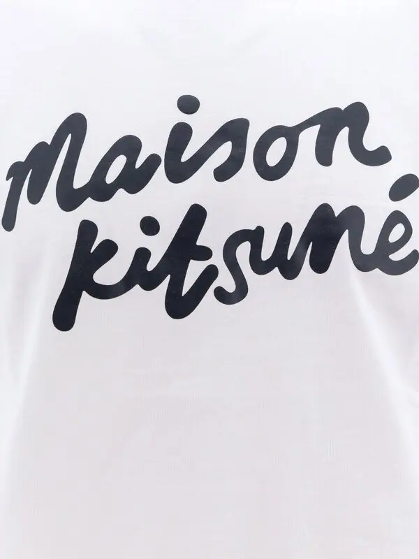 Maison Kitsuné Logo Printed Crewneck T-shirt