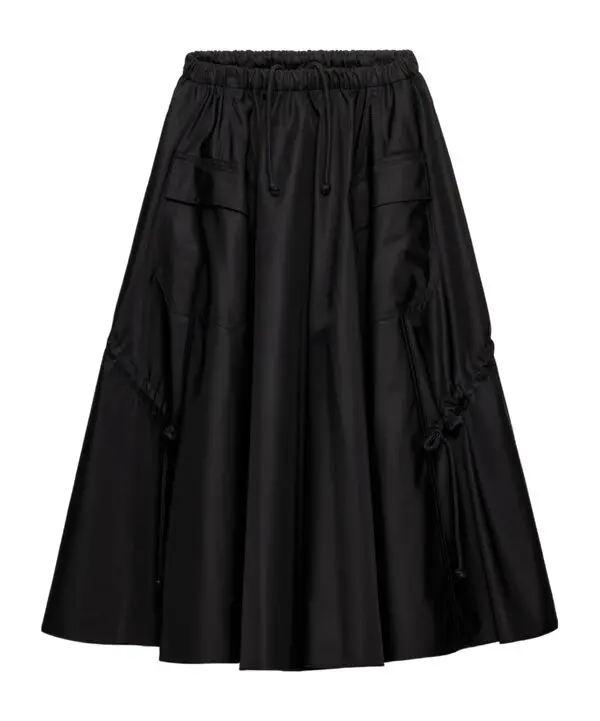 Prada Elasticated Waistband Midi Skirt