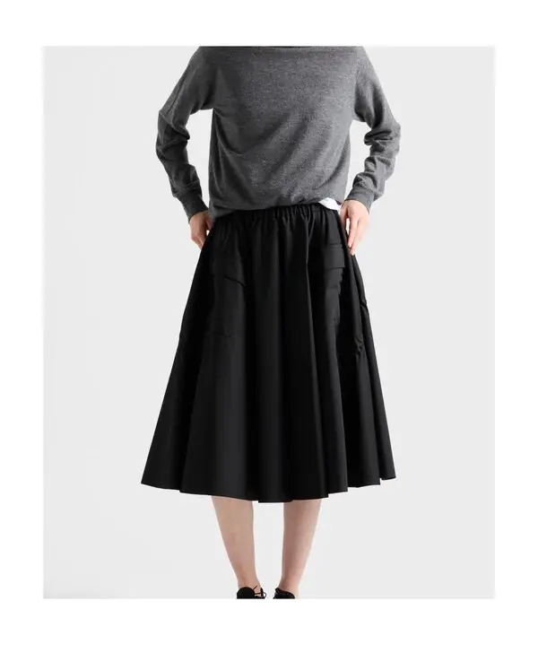 Prada Elasticated Waistband Midi Skirt