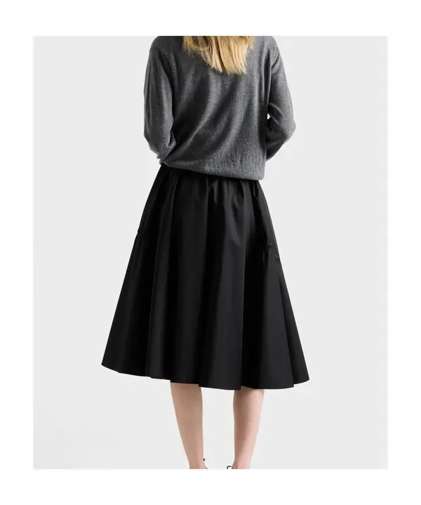 Prada Elasticated Waistband Midi Skirt