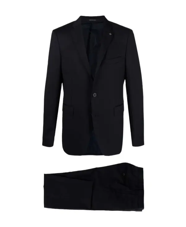 Tagliatore Long-sleeved Suit - Black