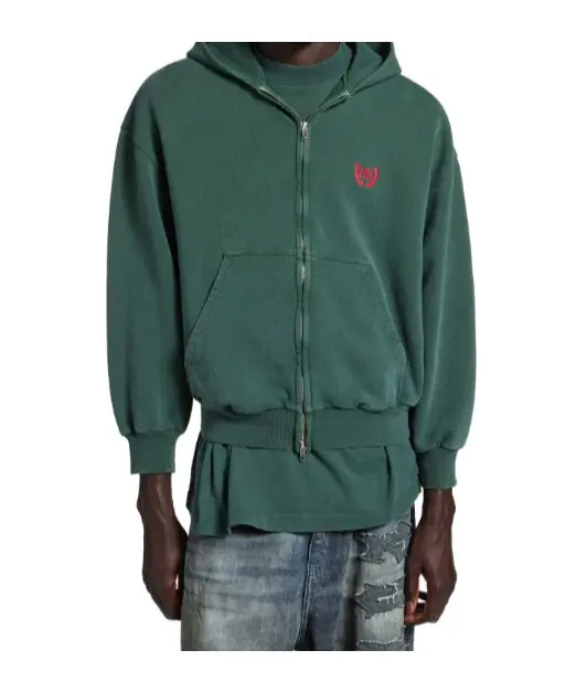 Balenciaga Laurel Classic Zip-up Hoodie - Dark Green