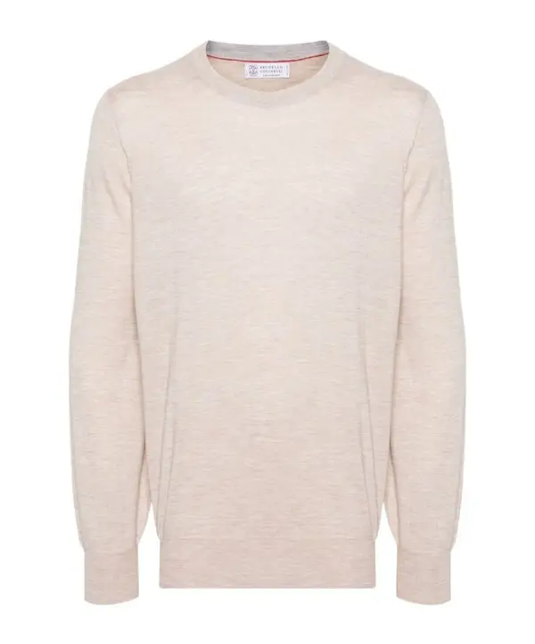 Brunello Cucinelli Crew Neck Long Sleeve Jumper - Pink