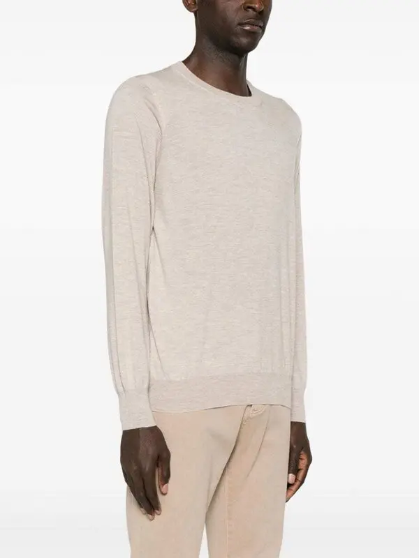 Brunello Cucinelli Crew Neck Long Sleeve Jumper - Pink