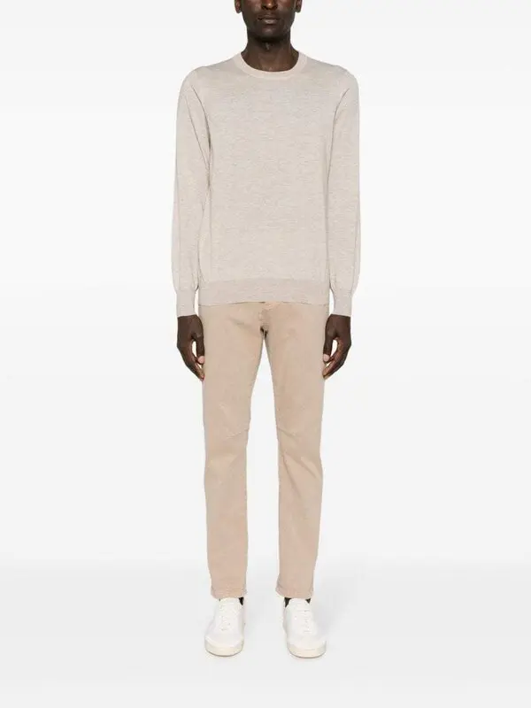 Brunello Cucinelli Crew Neck Long Sleeve Jumper - Pink
