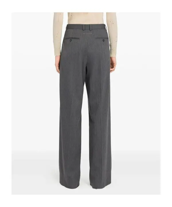 MAISON MARGIELA Tailored Wide-leg Trousers - Black