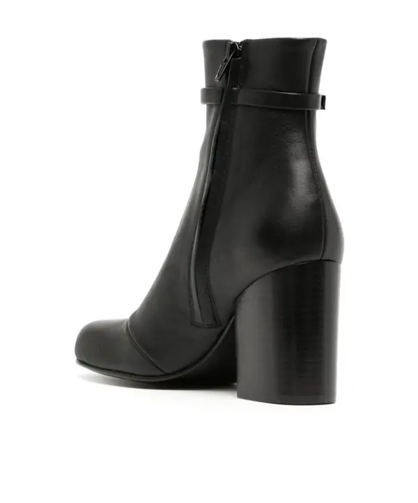 J.W.ANDERSON Round Toe High Heel Boots With Side Zipper