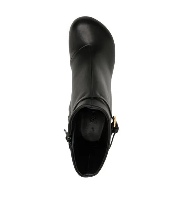 J.W.ANDERSON Round Toe High Heel Boots With Side Zipper