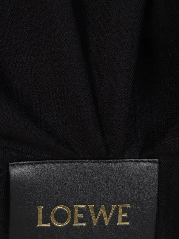 Loewe Zip-up Draped Jacket - Black