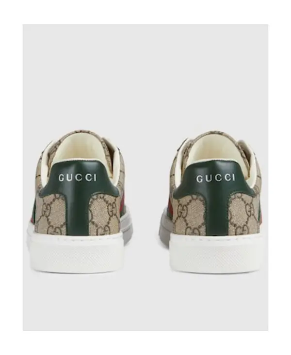 Gucci Ace Low-top Sneakers With Gg Supreme Canvas - Multicolor