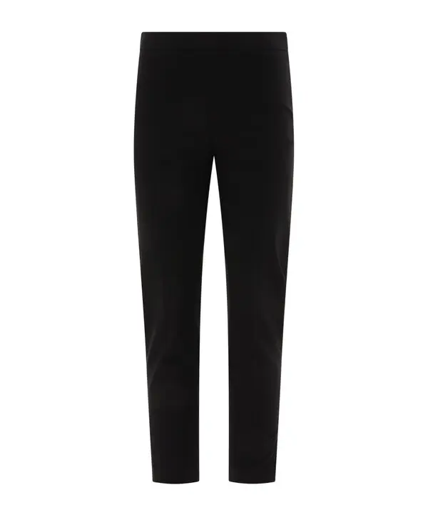 Brunello Cucinelli High-waist Trousers With Side Slits - Black