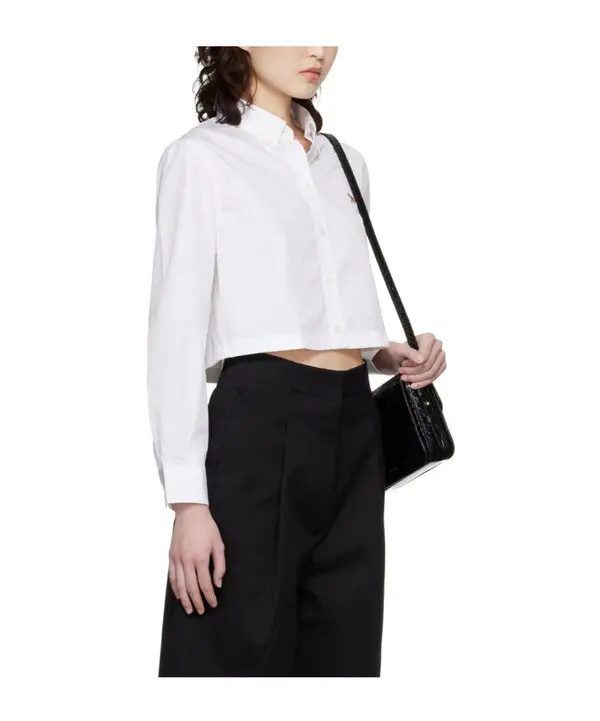 Maison Kitsuné Baby Fox Cropped Shirt