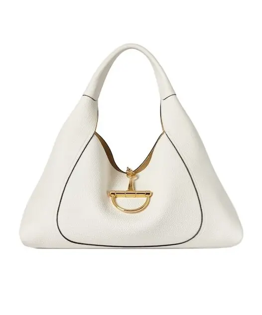 Gucci Softbit Maxi Shoulder Bag - White