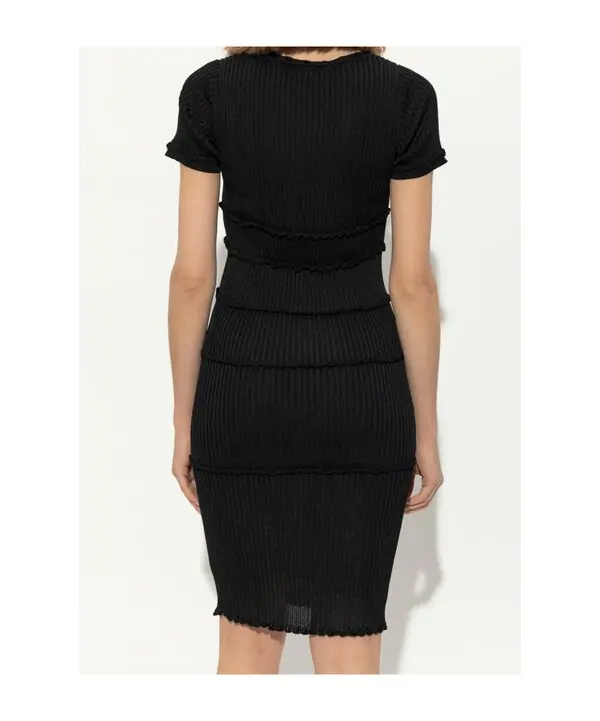 Dsquared2 Short-sleeved Ribbed Midi Dress