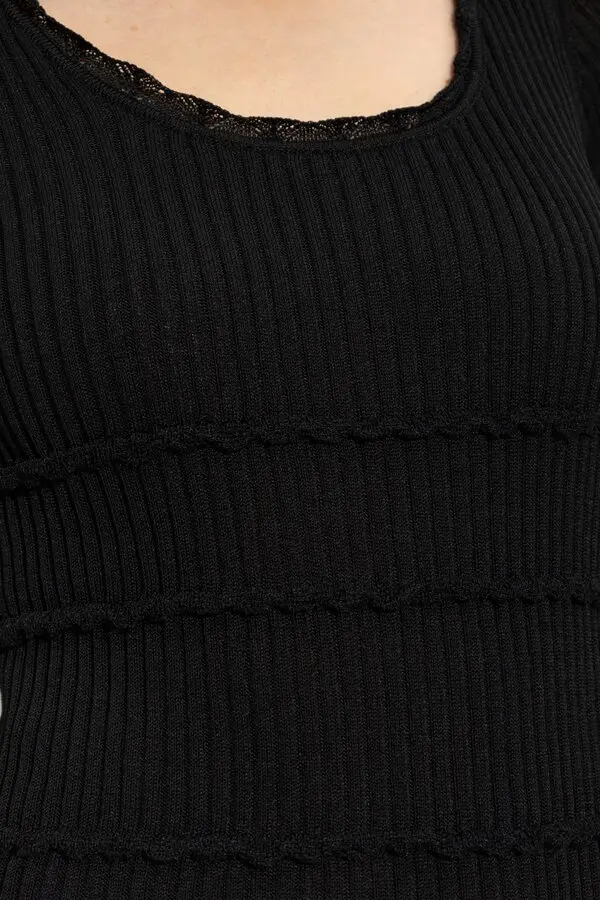 Dsquared2 Short-sleeved Ribbed Midi Dress