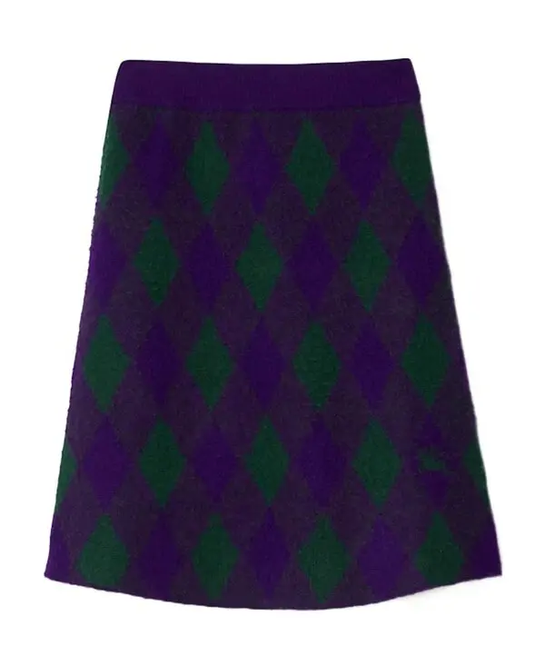 Burberry A-line Jacquard Skirt