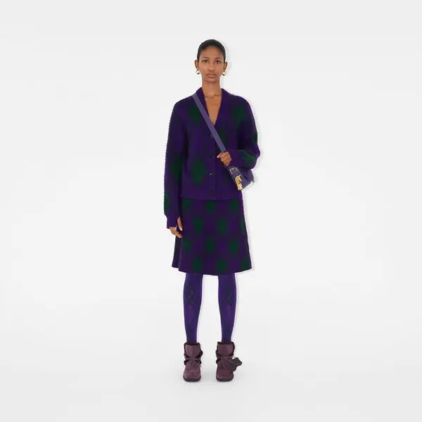 Burberry A-line Jacquard Skirt