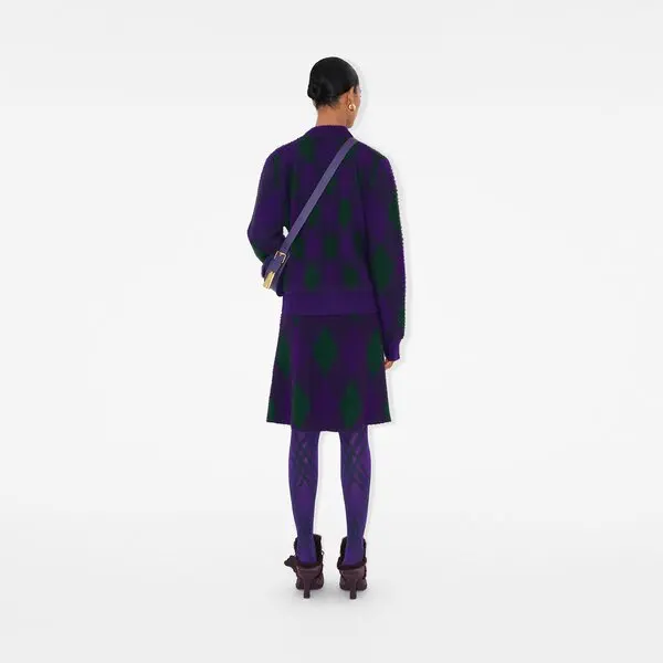 Burberry A-line Jacquard Skirt