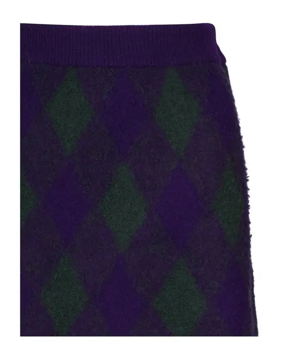 Burberry A-line Jacquard Skirt