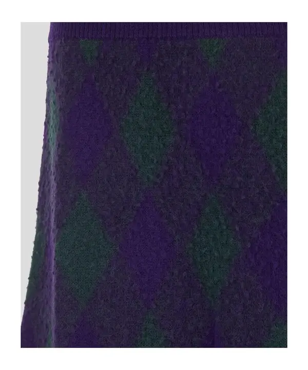 Burberry A-line Jacquard Skirt