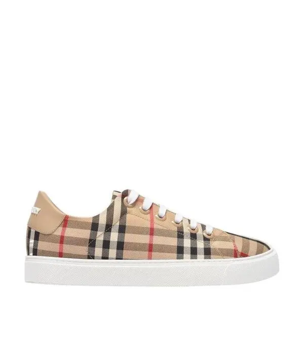 Burberry Vintage Checked Low-top Sneakers - White