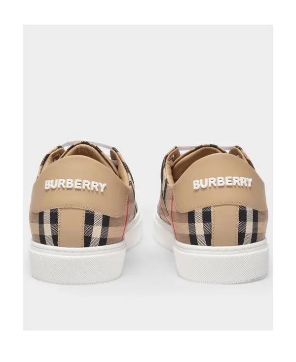 Burberry Vintage Checked Low-top Sneakers - White