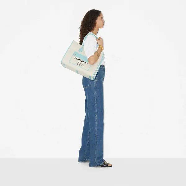 Burberry Medium Freya Tote - White
